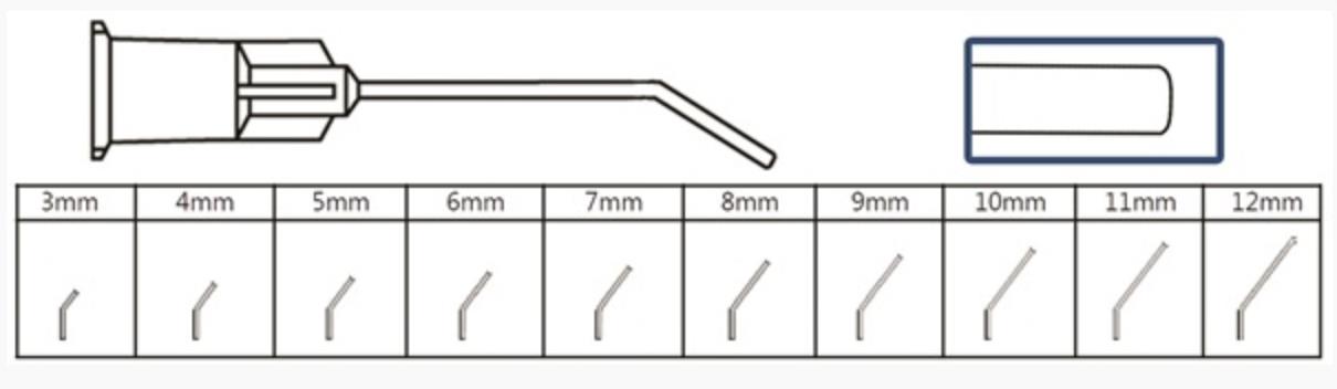 Anterior Chamber Cannula, 30g Angled 8mm AX121278 - MST store